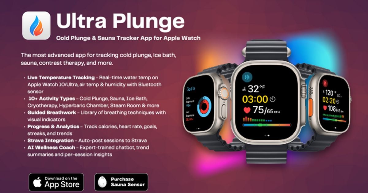 Ultra Plunge: Cold Plunge & Sauna Tracker App